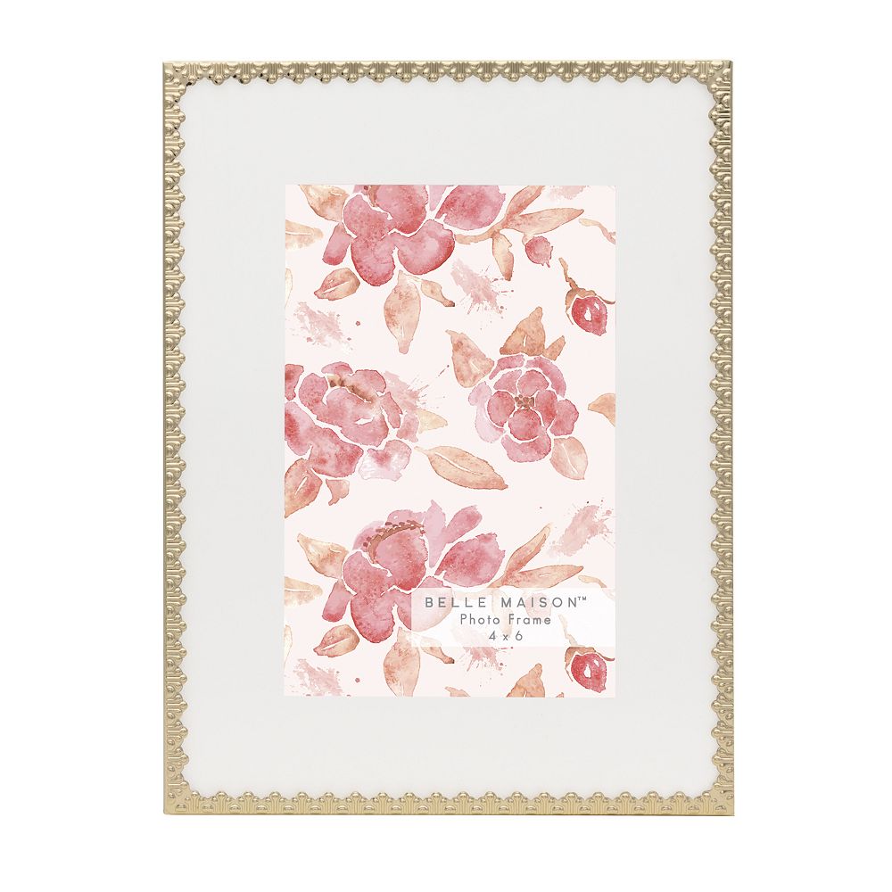 Belle Maison 5" x 7" Mat Gold Tabletop Frame