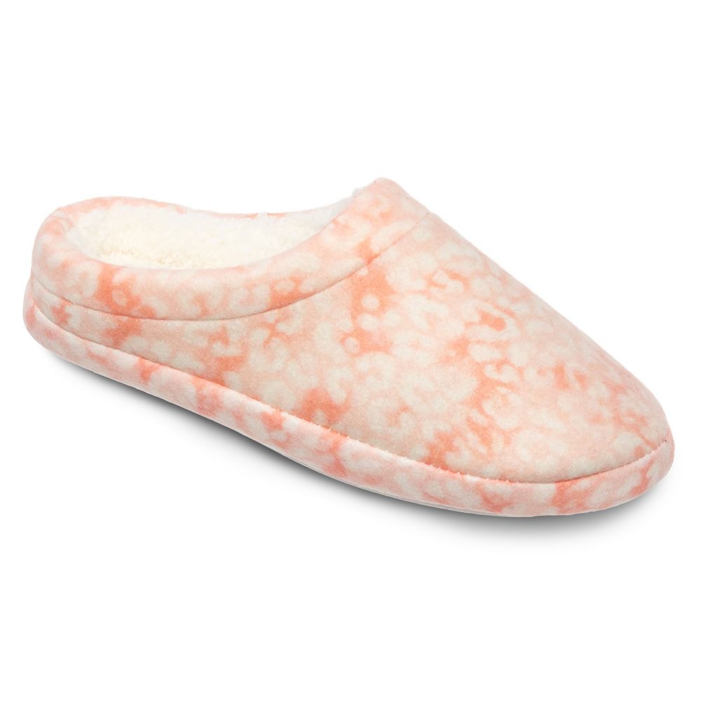Girls Cuddl Duds® Allover Print Fleece Clog Slippers