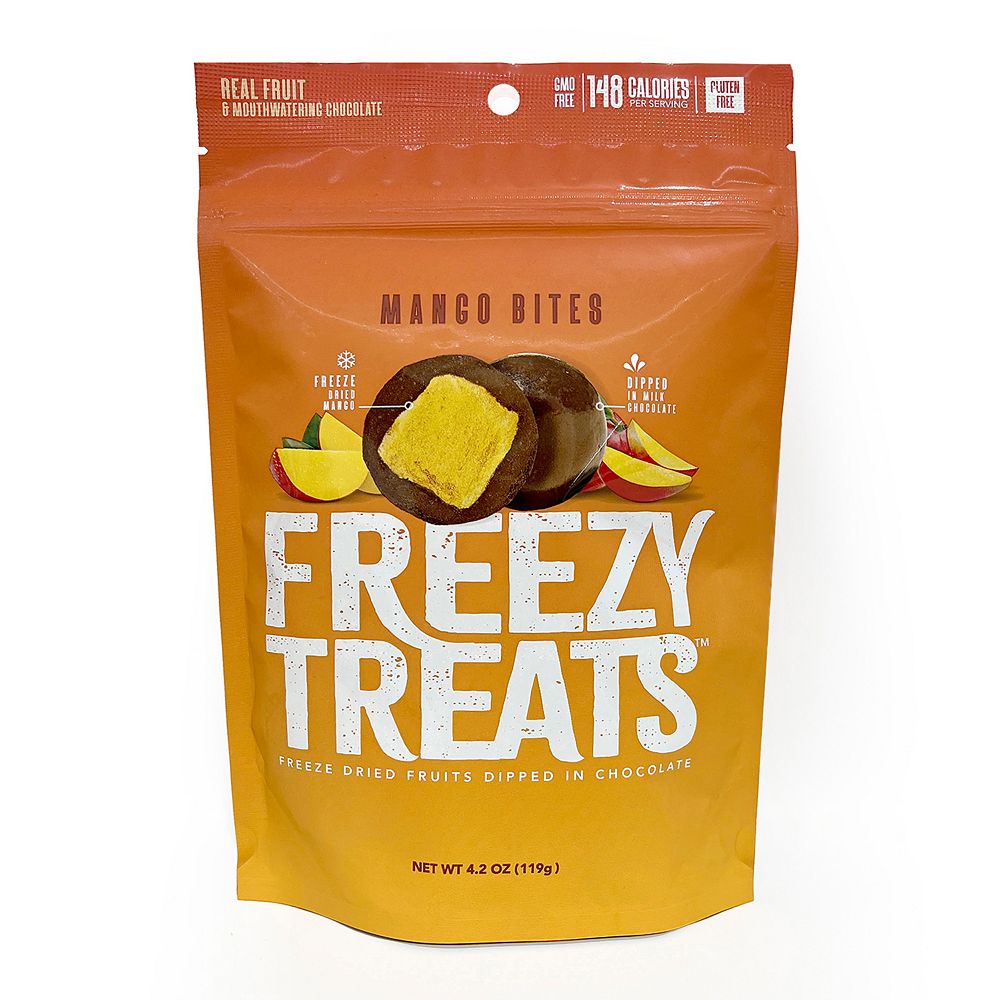 Enchante Confections Bite-Sized Milk Chocolate-Covered Freeze-Dried Mango