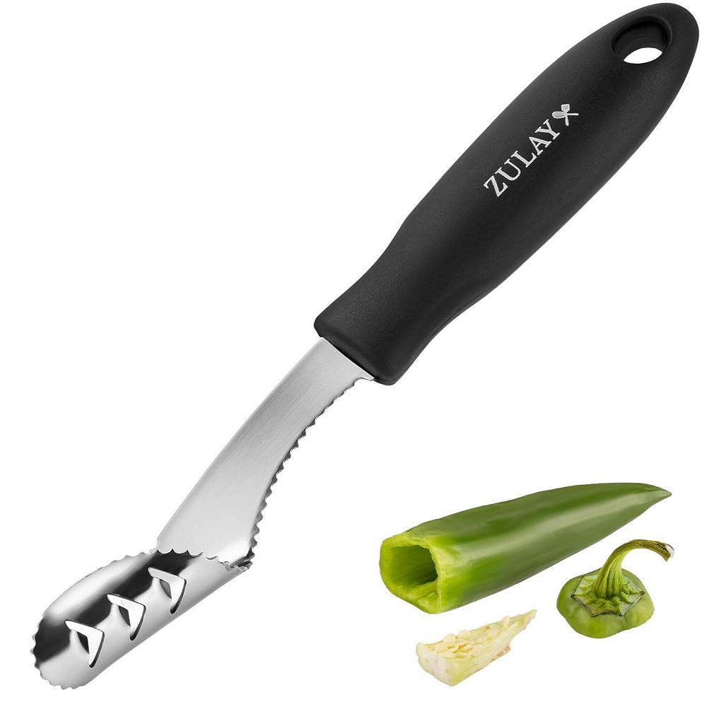 Zulay Kitchen Jalapeno Popper Cutter Pepper Deseeder With 2-in-1 ...
