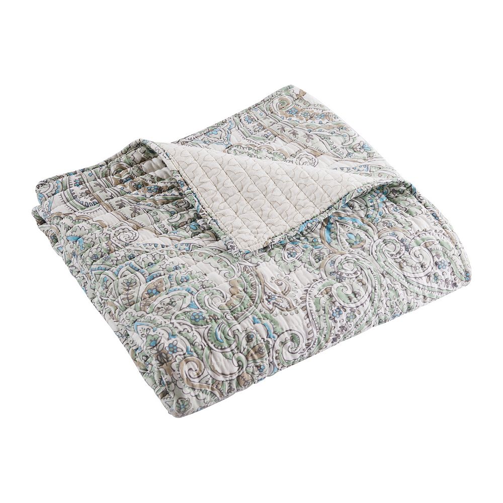 Levtex Home Assisi Mint Quilted Throw Blanket