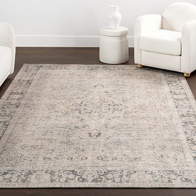 nuLOOM Hillstone Collection Traditional Vintage Medallion Area Rug