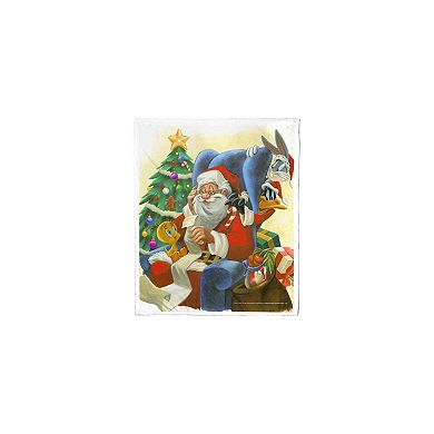 Warner Bros. Looney Tunes Check It Twice Silk Touch Throw Blanket 50x60 ...