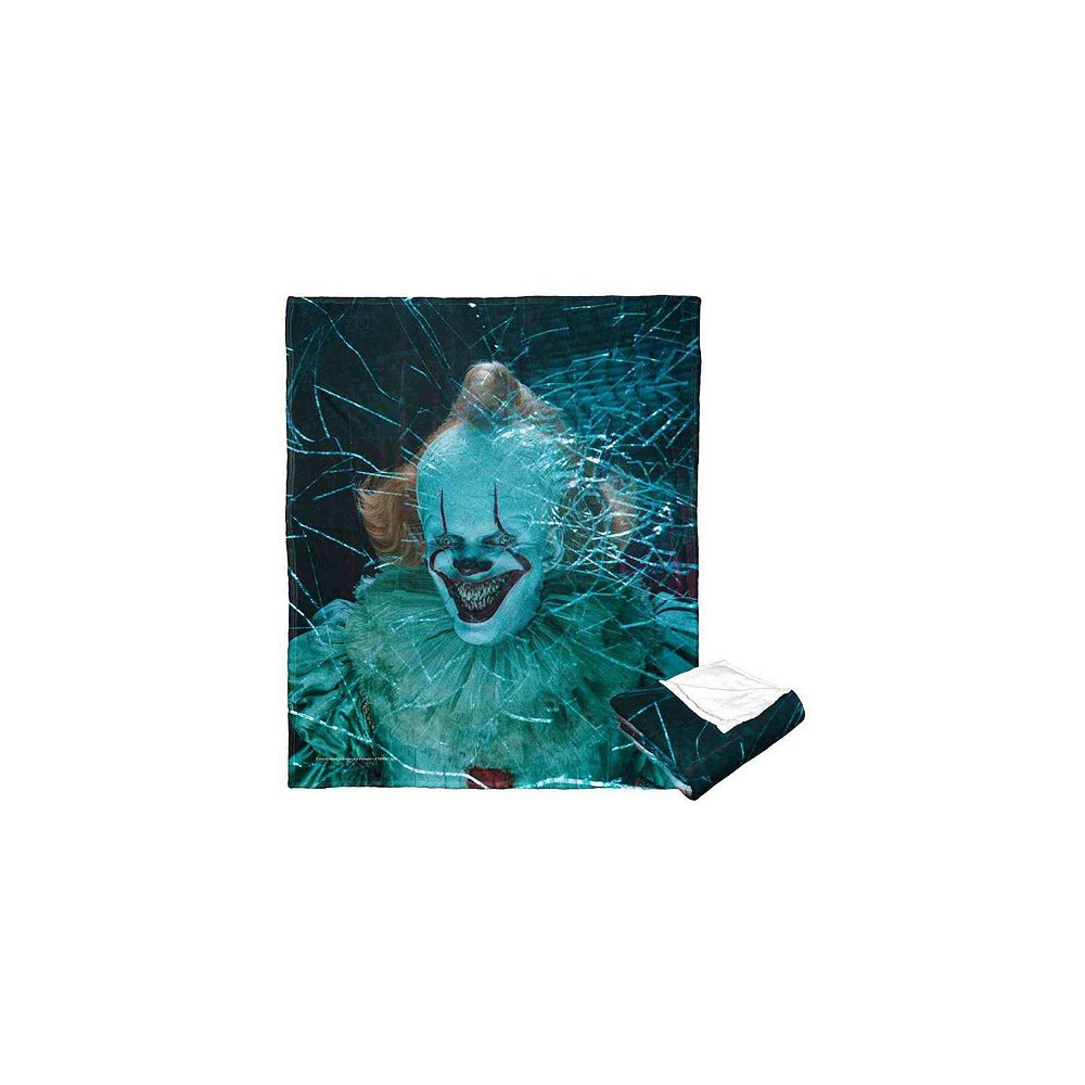 Warner Bros. Horror Clown Break Out Silk Touch Throw Blanket 50x60 Inches