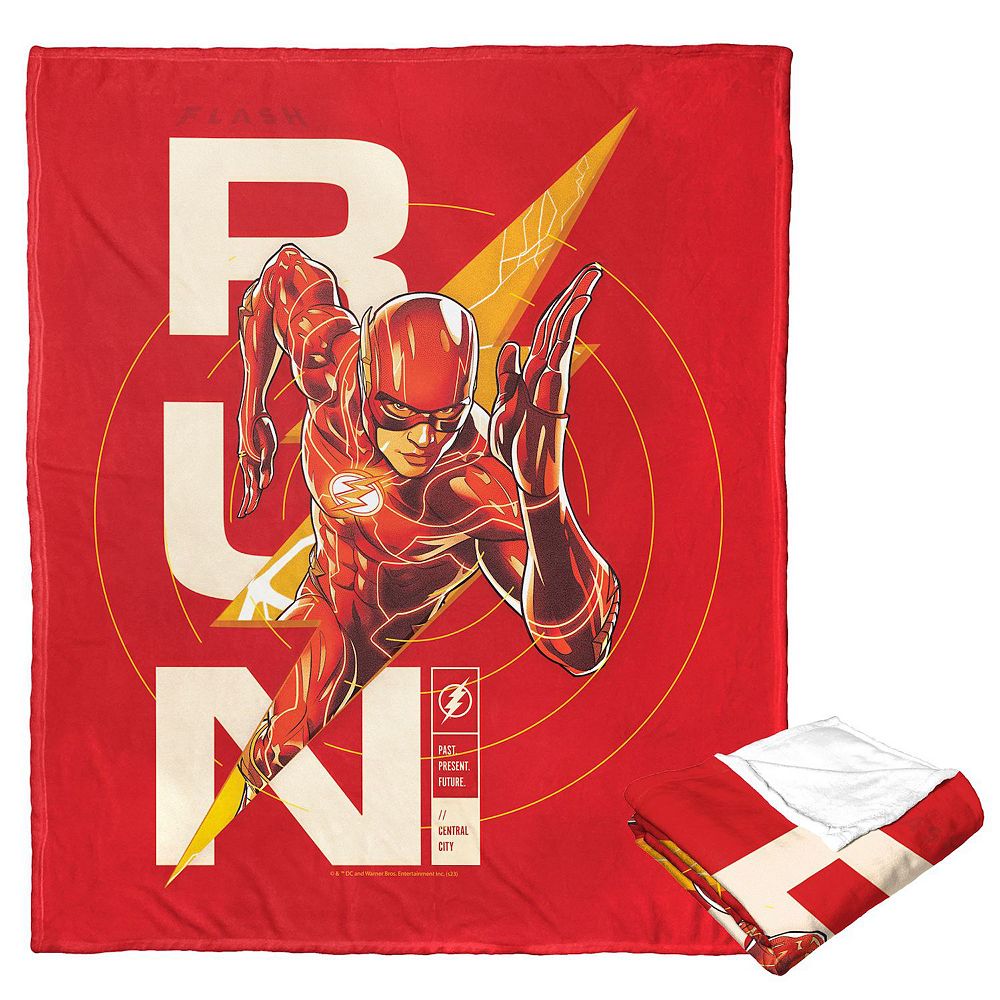 Warner Bros. The Flash Run Silk Touch Throw Blanket 50x60 Inches