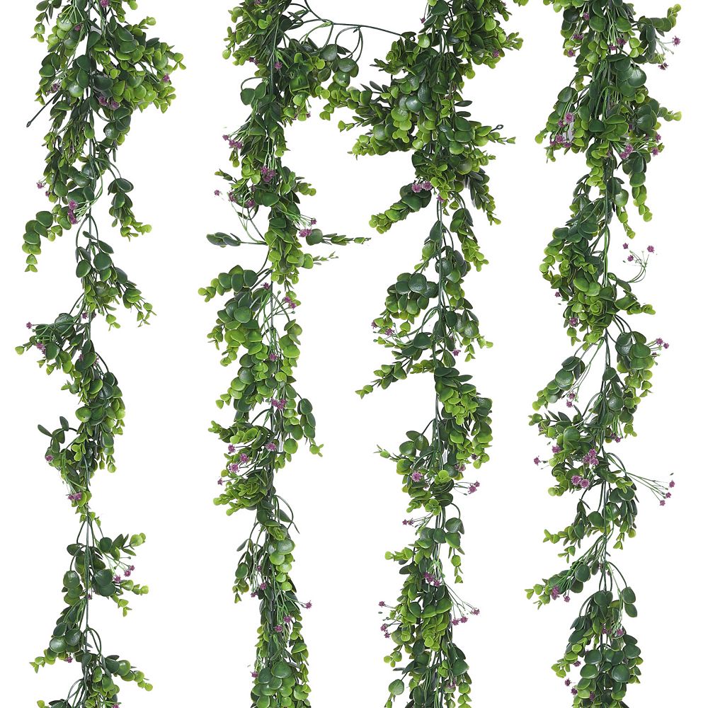 4 Pack Artificial Plants Hanging, Fake Vines Plant, Faux Greenery Vines ...