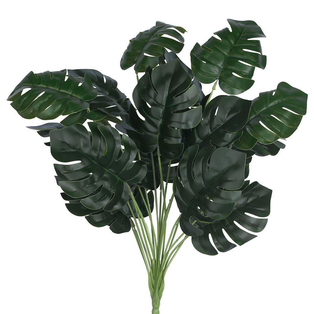 Artificial Stems Leaves, Fake Palm Turtle Tree Leaves Imitation ...