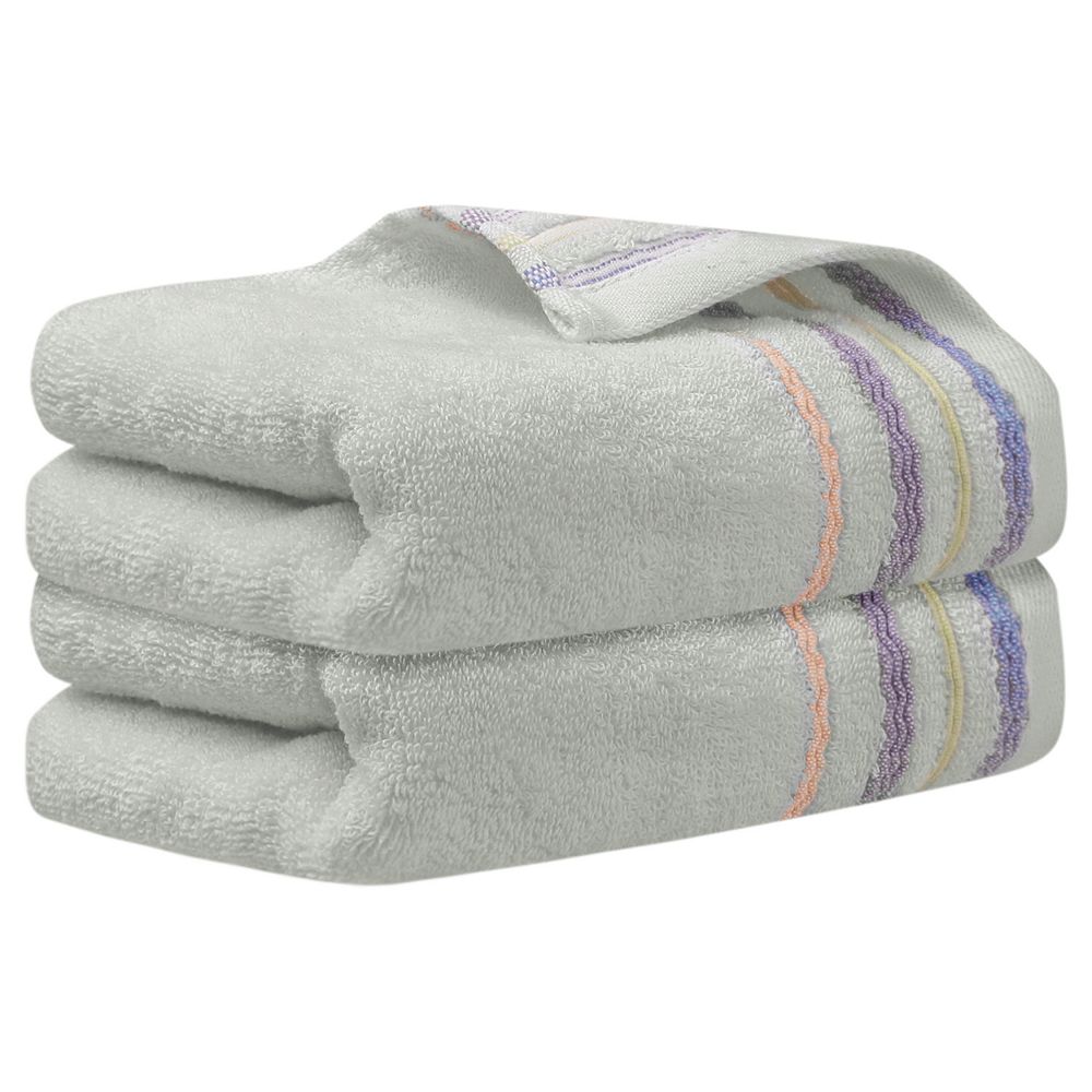 Colorful Striped Pattern 2 Pack Hand Towels, Comfort And Quick Drying ...