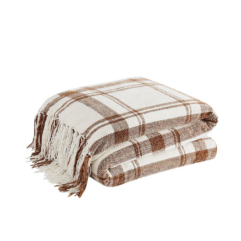 Truly Soft Plaid Chenille Throw Blanket