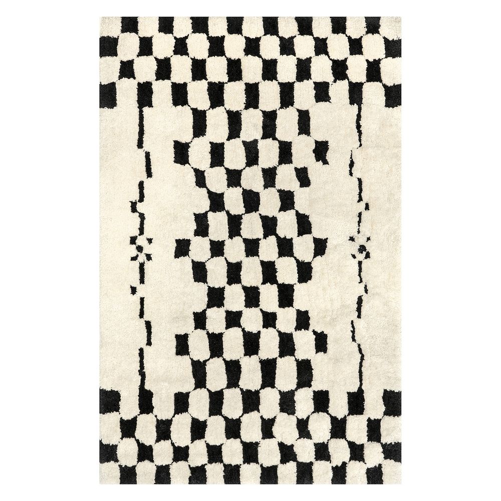 nuLOOM Nathalie Modern Checkered Shag Area Rug