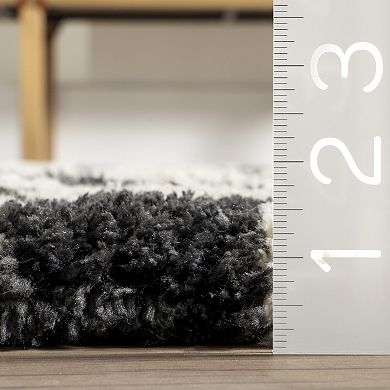 nuLOOM Nathalie Modern Checkered Shag Area Rug