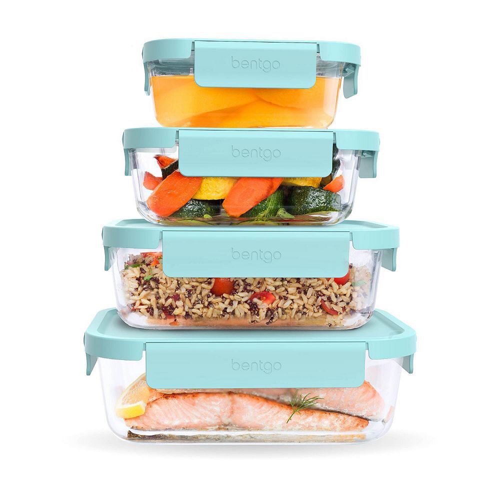 Bentgo 8-Piece Leak-Proof Glass Food Storage Set