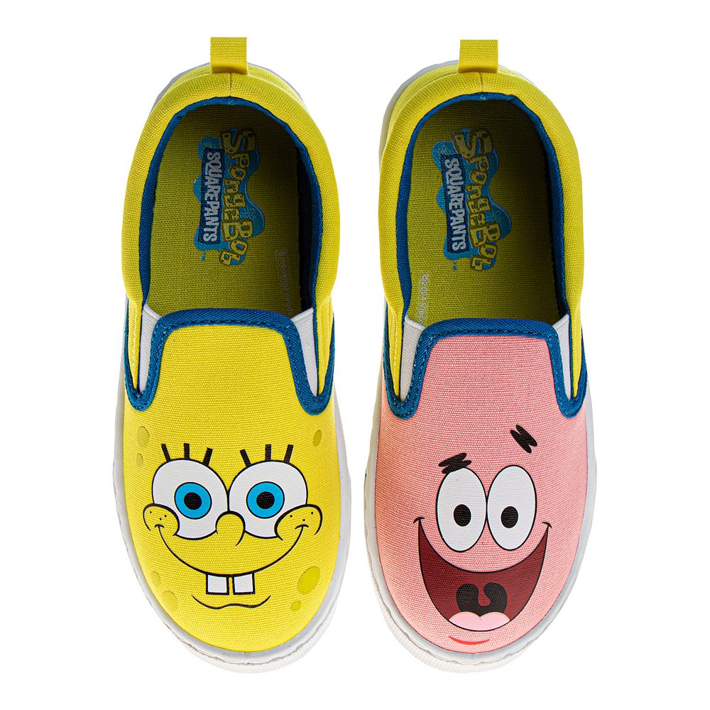 SpongeBob SquarePants Patrick and SpongeBob Slip On Low Top Boys ...