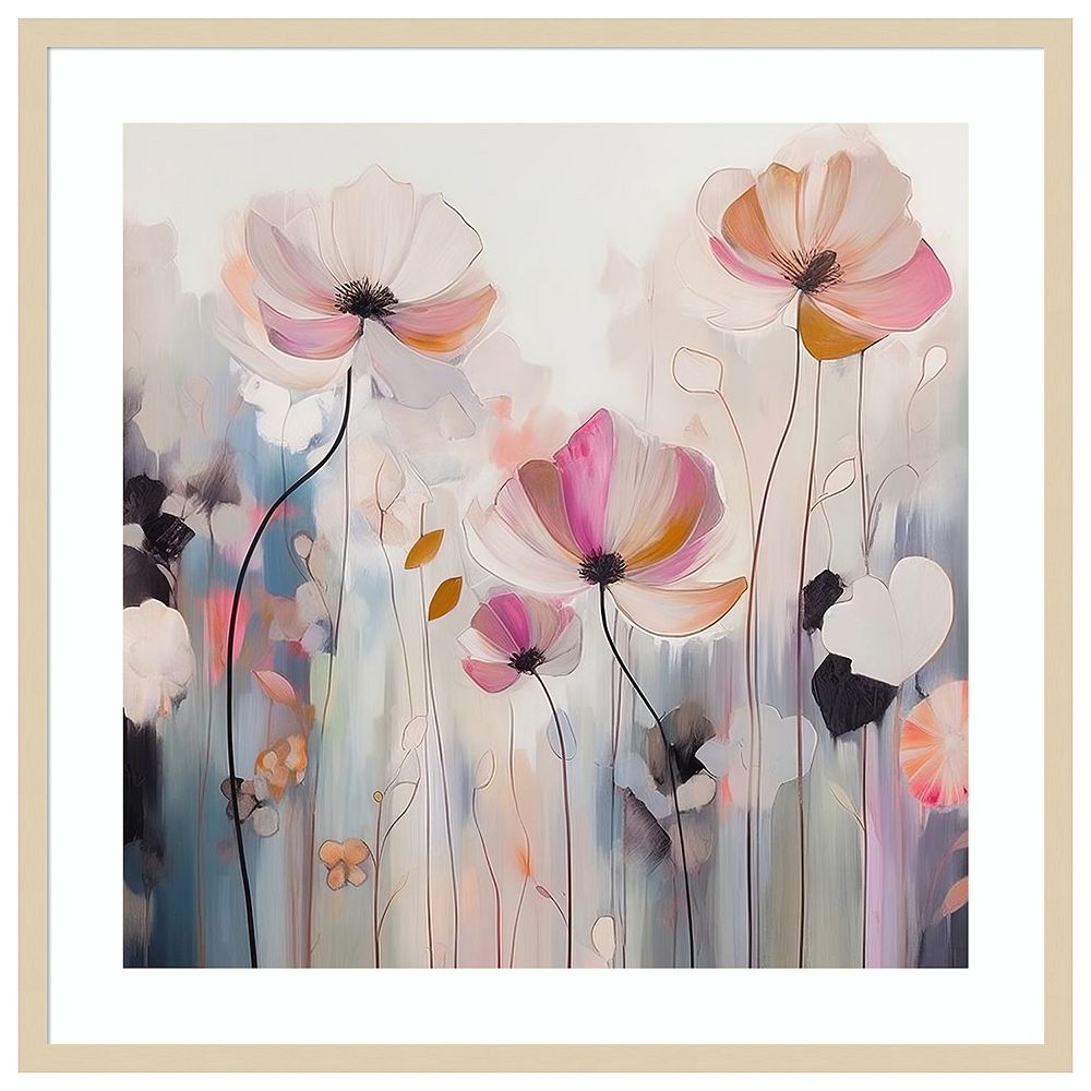 Spring Fling Flowers Iv By Irena Orlov Wood Framed Wall Art Print