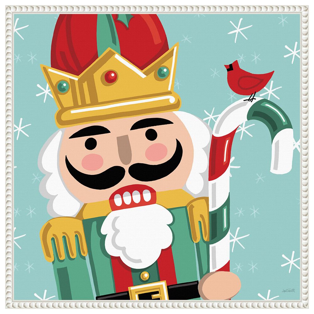 Festive Christmas Xi By Anne Tavoletti Framed Canvas Wall Art Print