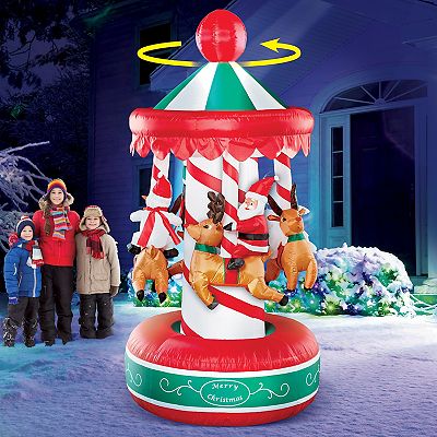 Animated Christmas Yard Inflatables Gemmy Animated Christmas Airblown