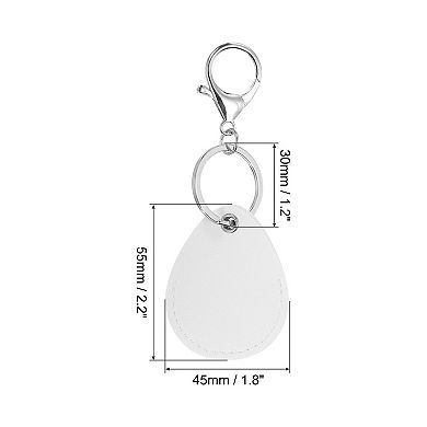 Leather Key Fob, Pu Leather Key Fobs With Key Rings Keychain Holder For ...