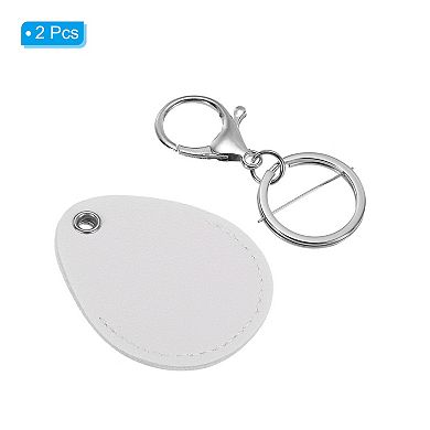 Leather Key Fob, Pu Leather Key Fobs With Key Rings Keychain Holder For ...