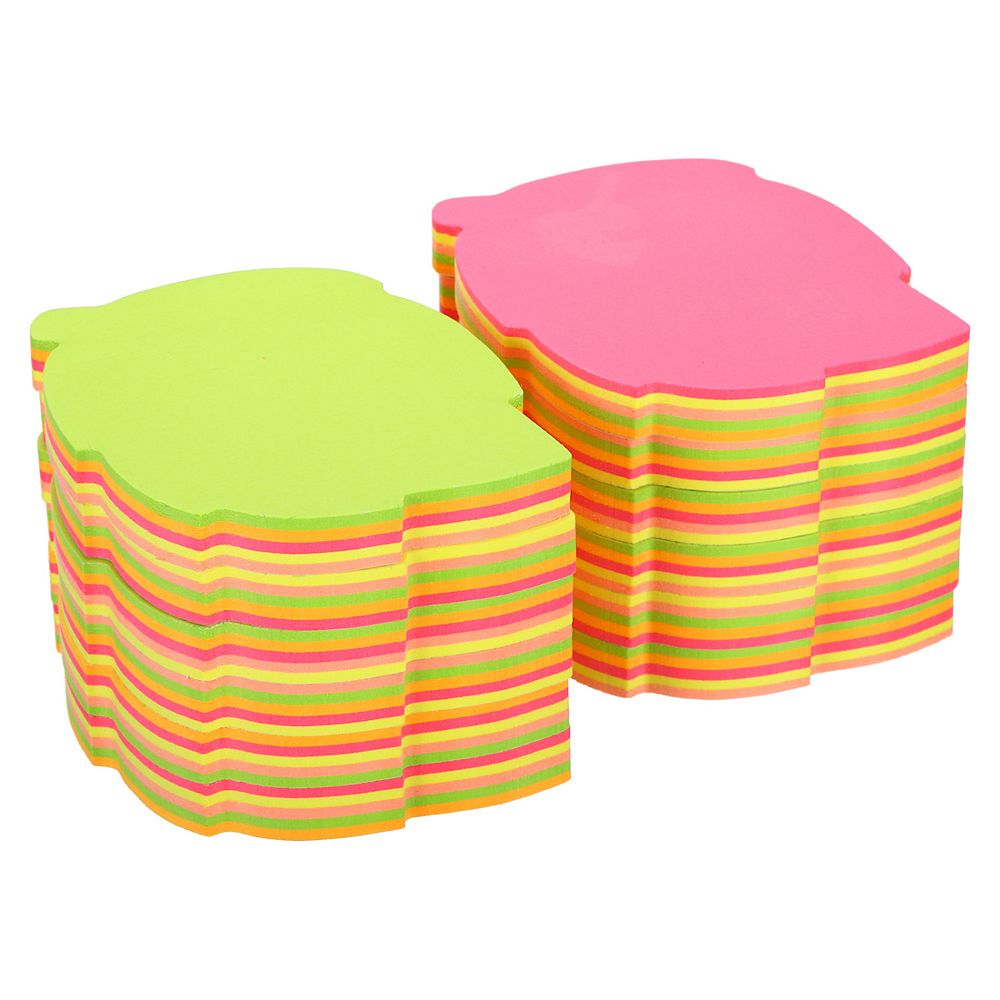 Leaf Shape Sticky Notes, 12 Pads Memo Pads Bright Colorful 100 Sheets ...