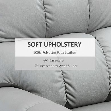 Recliner Chair W/footrest & 360 Swivel Rotation Sofa Recliner