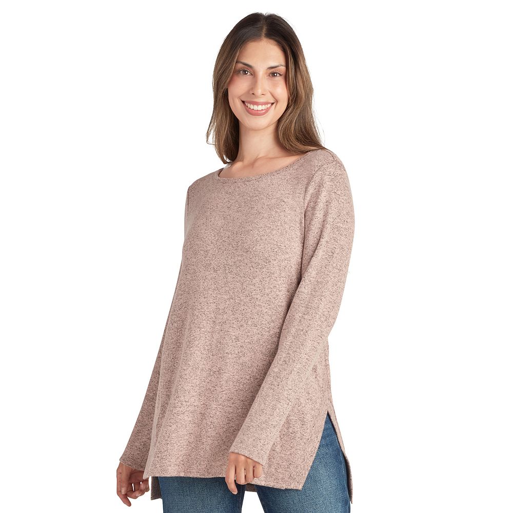 Women's AGB Long Sleeve Split Hem Tunic