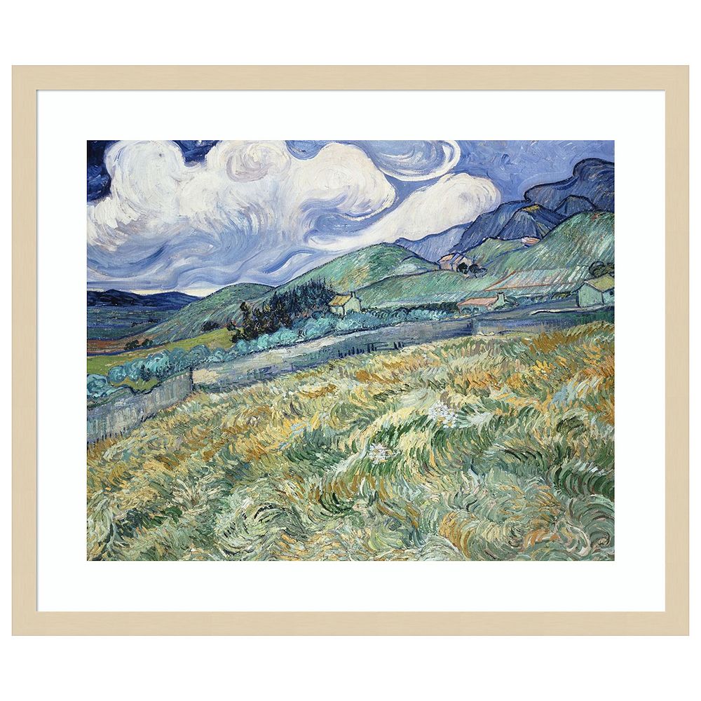 Van Gogh Landscapes with Clouds II by Vincent van Gogh Wood Framed Wall ...