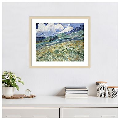 Van Gogh Landscapes with Clouds II by Vincent van Gogh Wood Framed Wall ...