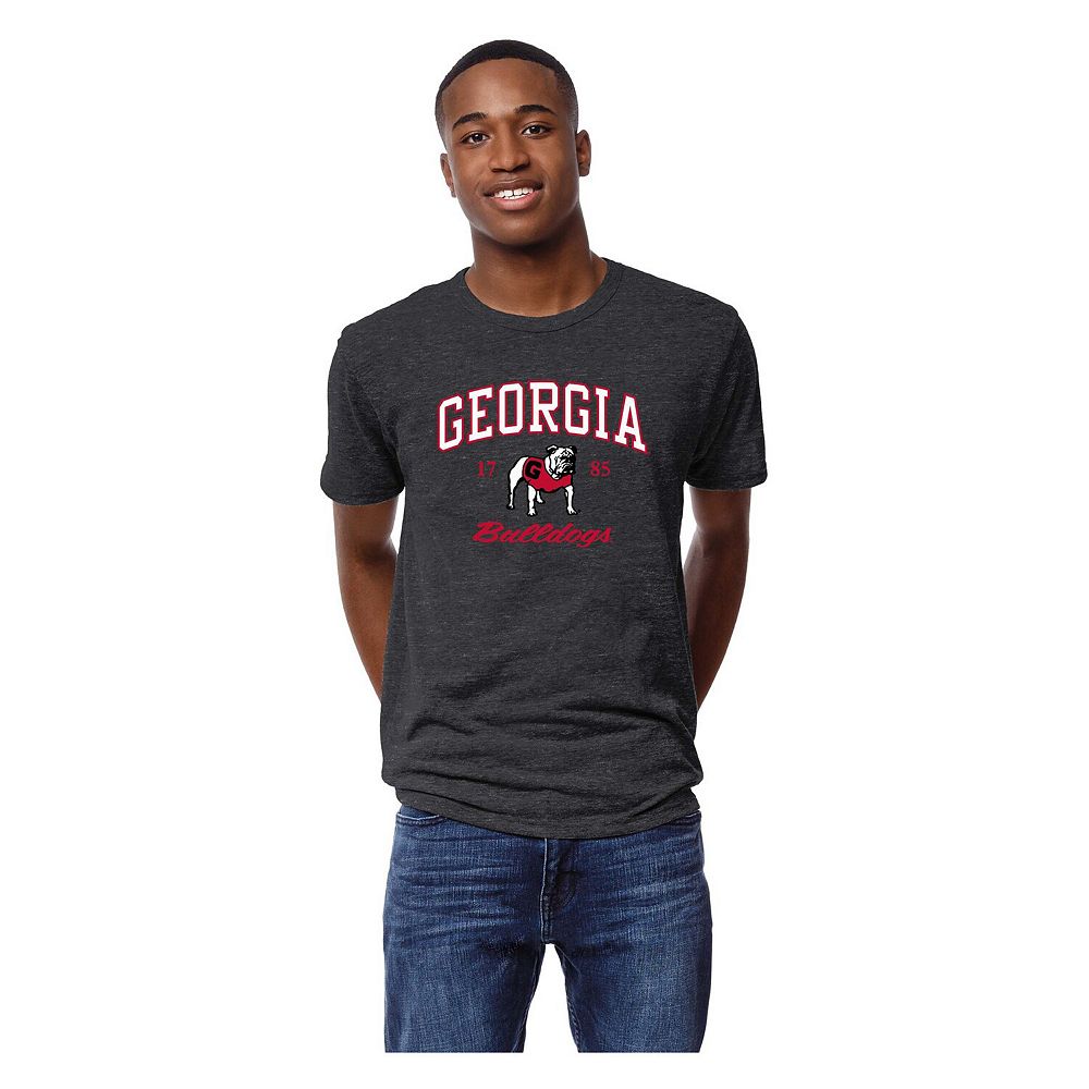 Men's League Collegiate Wear Charcoal Georgia Bulldogs Arch Script ...
