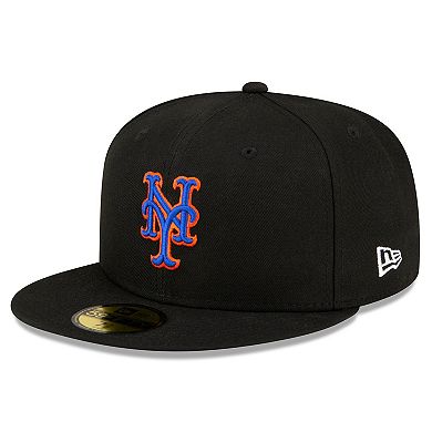 Men's New Era Black New York Mets 2024 MLB Postseason Side Patch ...