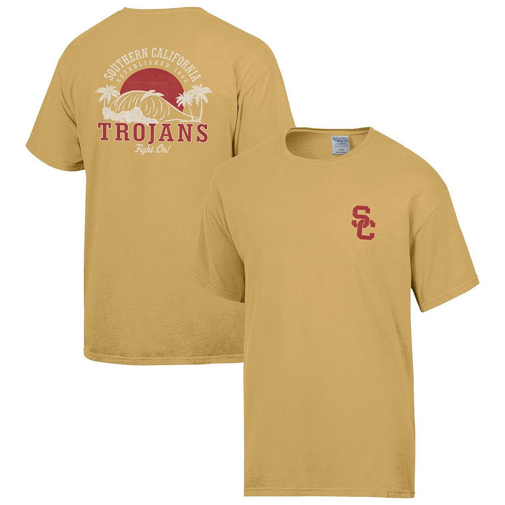 Men's ComfortWash Gold USC Trojans Team Color Wave T-Shirt