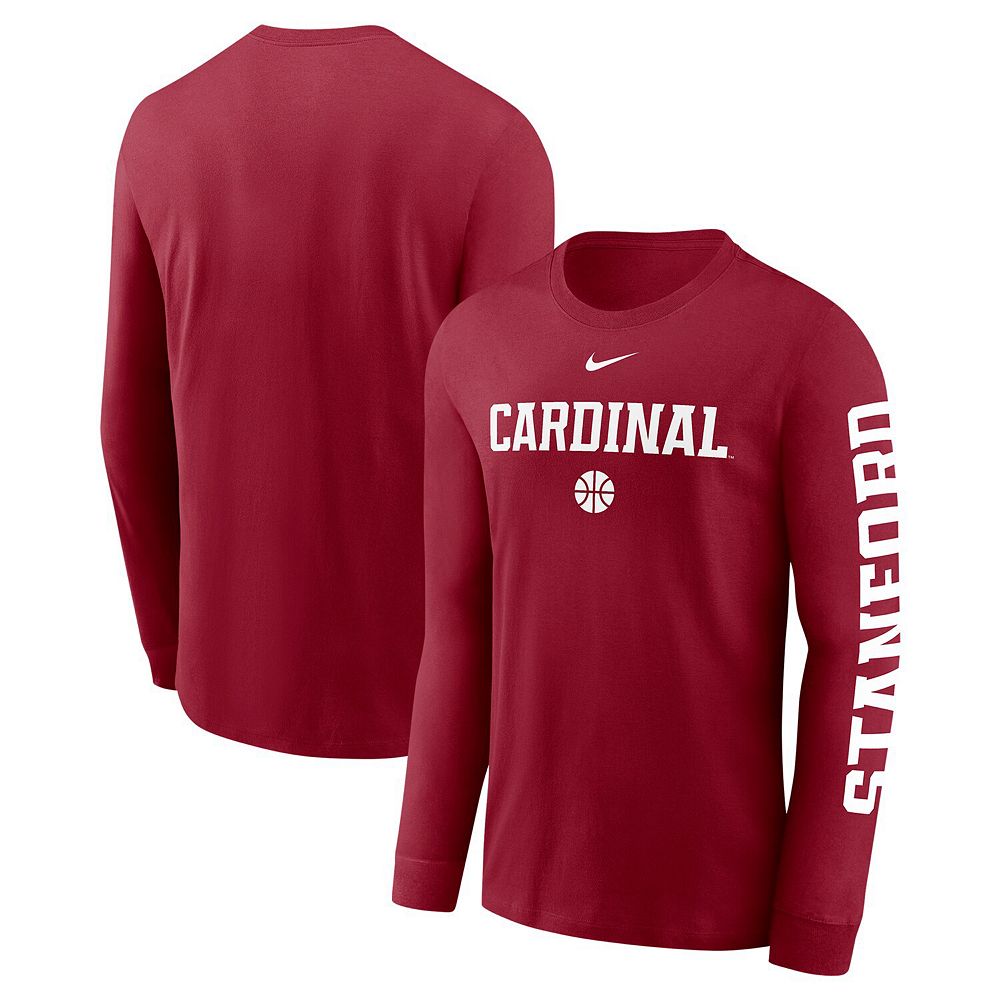Men's Nike Cardinal Stanford Cardinal Basketball Icon Two-Hit Long ...