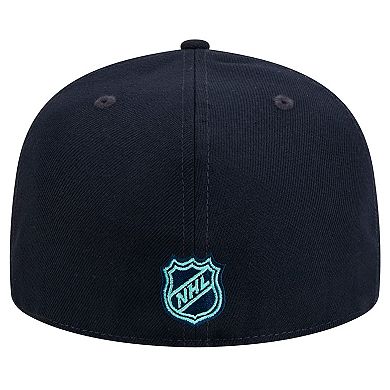 Men's New Era Deep Sea Blue Seattle Kraken Core 59FIFTY Fitted Hat