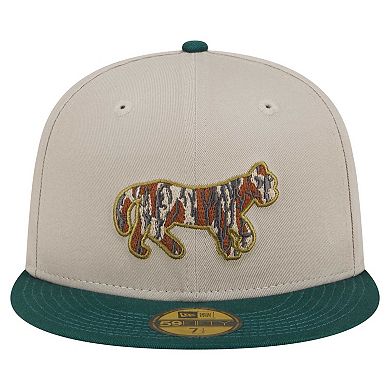 Men's New Era Natural/Hunter Green Detroit Tigers Lifestyle Tree Bark ...