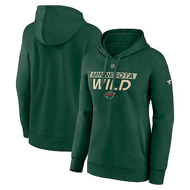 Women's Fanatics Green Minnesota Wild Authentic Pro Core Primary Fleece ...