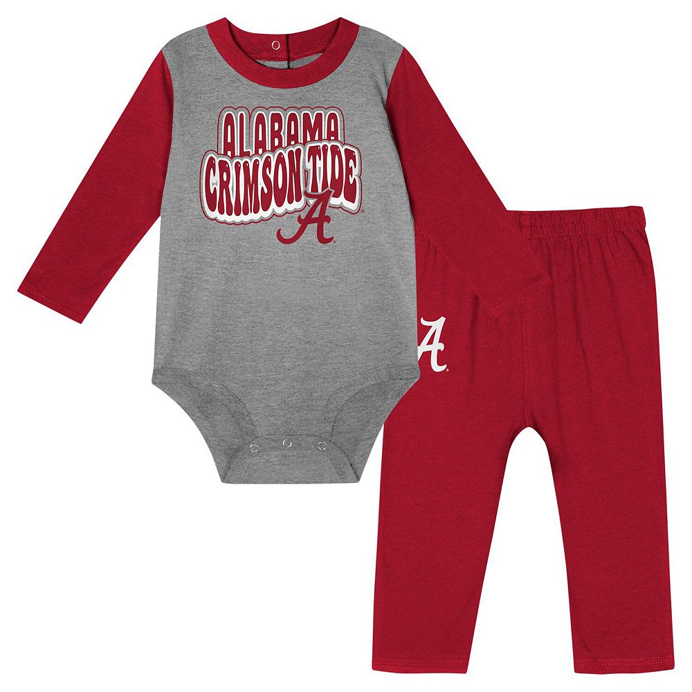 Infant Crimson Alabama Crimson Tide Double Up Long Sleeve Bodysuit ...