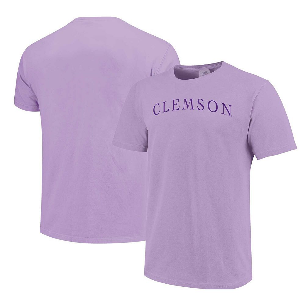Unisex Purple Clemson Tigers Comfort Colors Fashion Color Arch T-Shirt