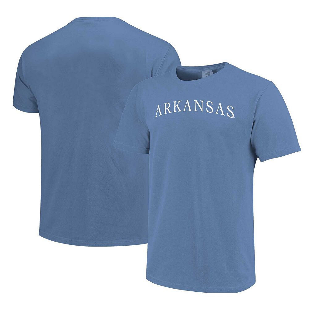Unisex Blue Arkansas Razorbacks Comfort Colors Fashion Color Arch T-Shirt