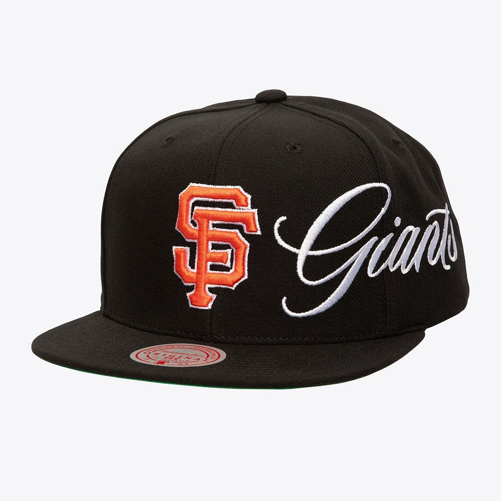 Men's Mitchell & Ness Black San Francisco Giants Just Don x MLB Lux ...