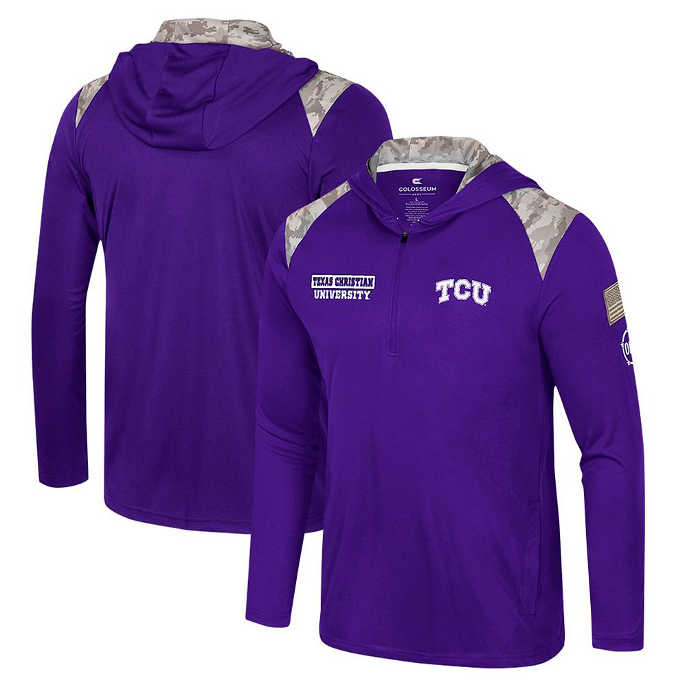 Men's Colosseum Purple TCU Horned Frogs OHT Military Appreciation ...