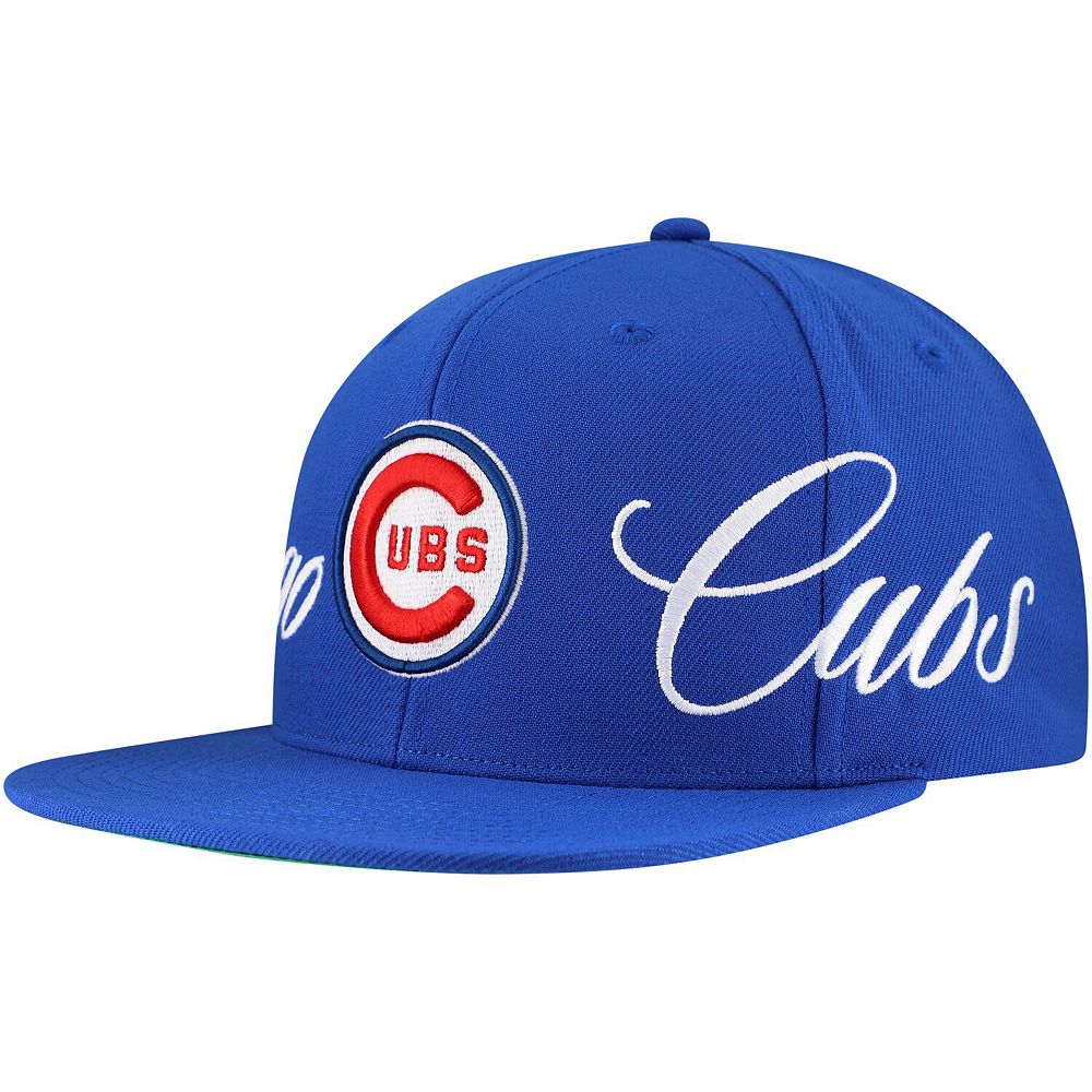 Men's Mitchell & Ness Royal Chicago Cubs Just Don x MLB Lux Script ...