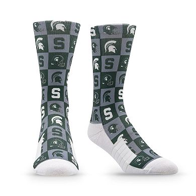 Unisex Strideline Michigan State Spartans Premium 70's Bedding Crew Socks