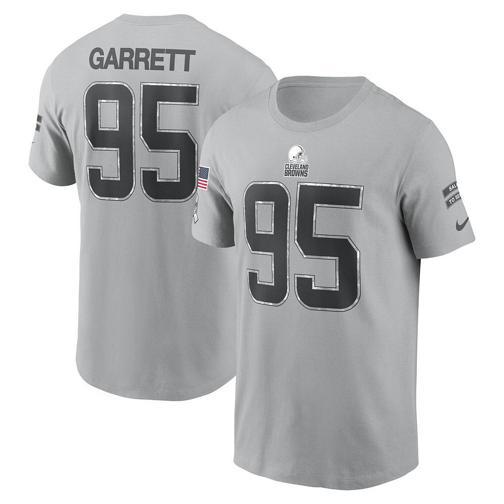 Men's Nike Myles Garrett Gray Cleveland Browns 2024 Salute To Service ...
