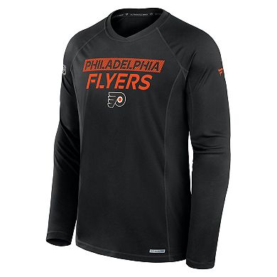 Men's Fanatics Black Philadelphia Flyers Authentic Pro Rink Tech Long ...