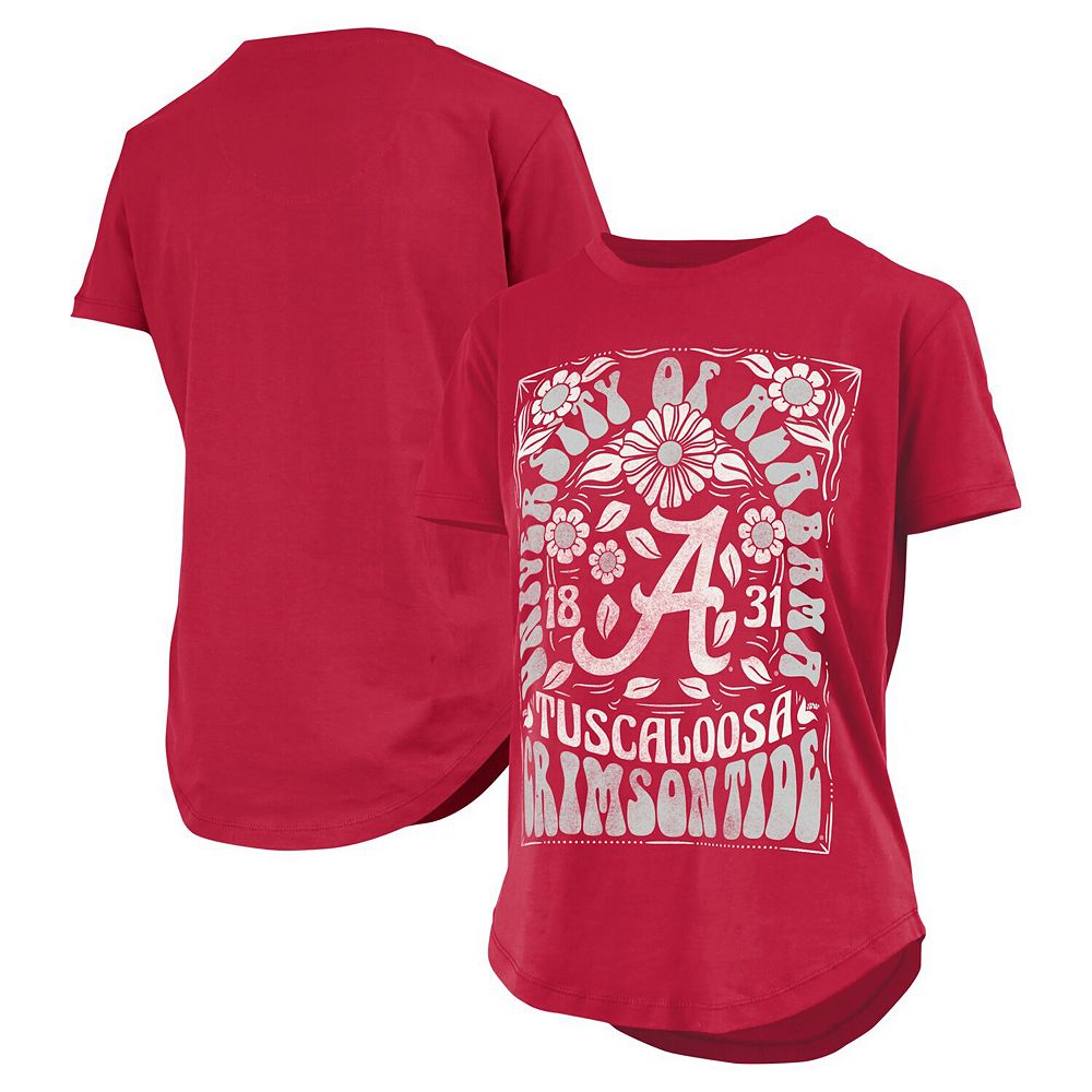 Women's Pressbox Crimson Alabama Crimson Tide Irvine Floral Team Color ...