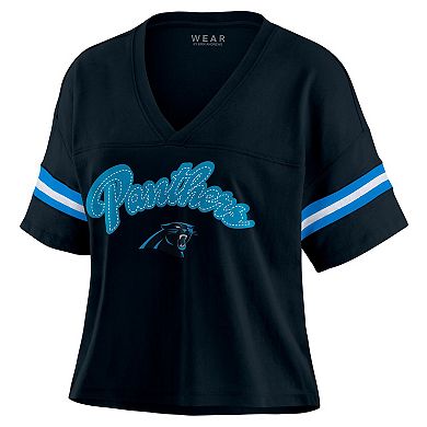 Women's WEAR by Erin Andrews Black/White Carolina Panthers Plus Size ...
