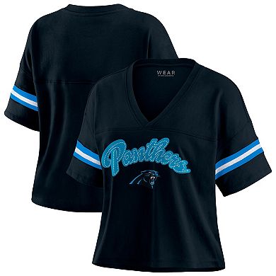 Women's WEAR by Erin Andrews Black/White Carolina Panthers Plus Size ...