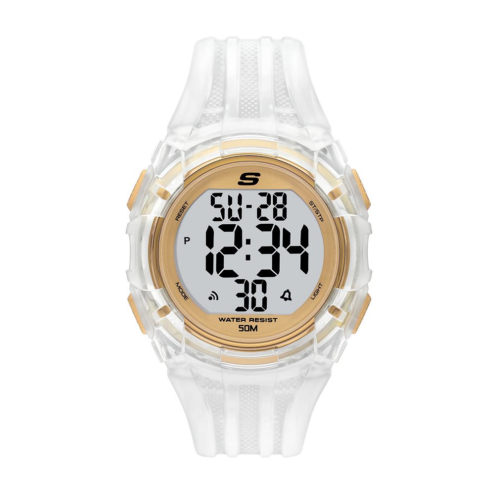 Skechers® Men's El Porto Clear Digital Watch