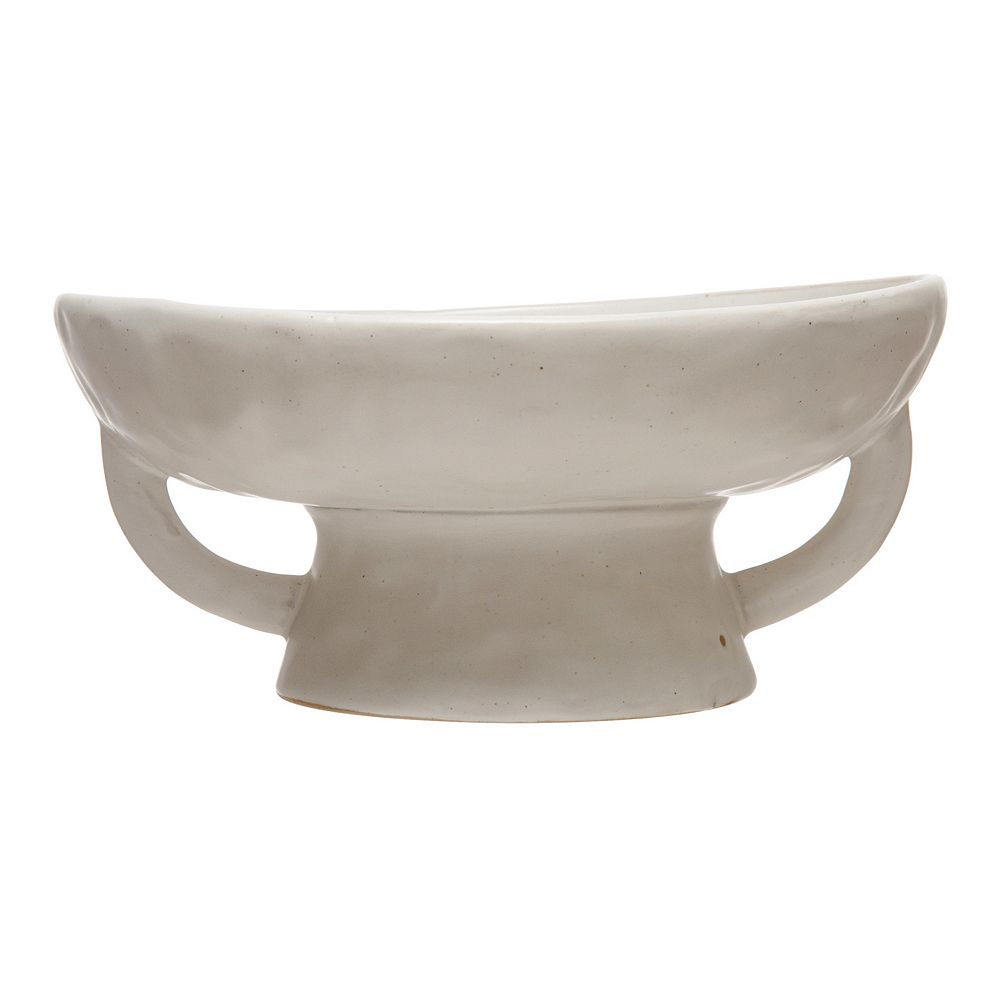 Storied Home Reactive Glaze Stoneware Footed Pedestal / Bowl Table Décor Storied Home Reactive Glaze Stoneware Footed Pedestal / Bowl Table Décor
