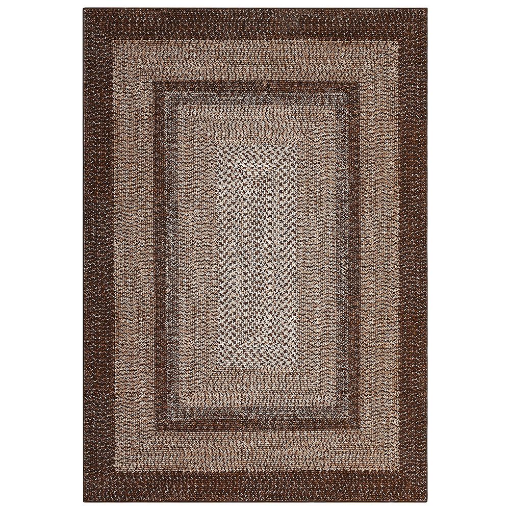 Garvee Modern Imitation Braided Print Area Rug Soft Stain Resistant ...