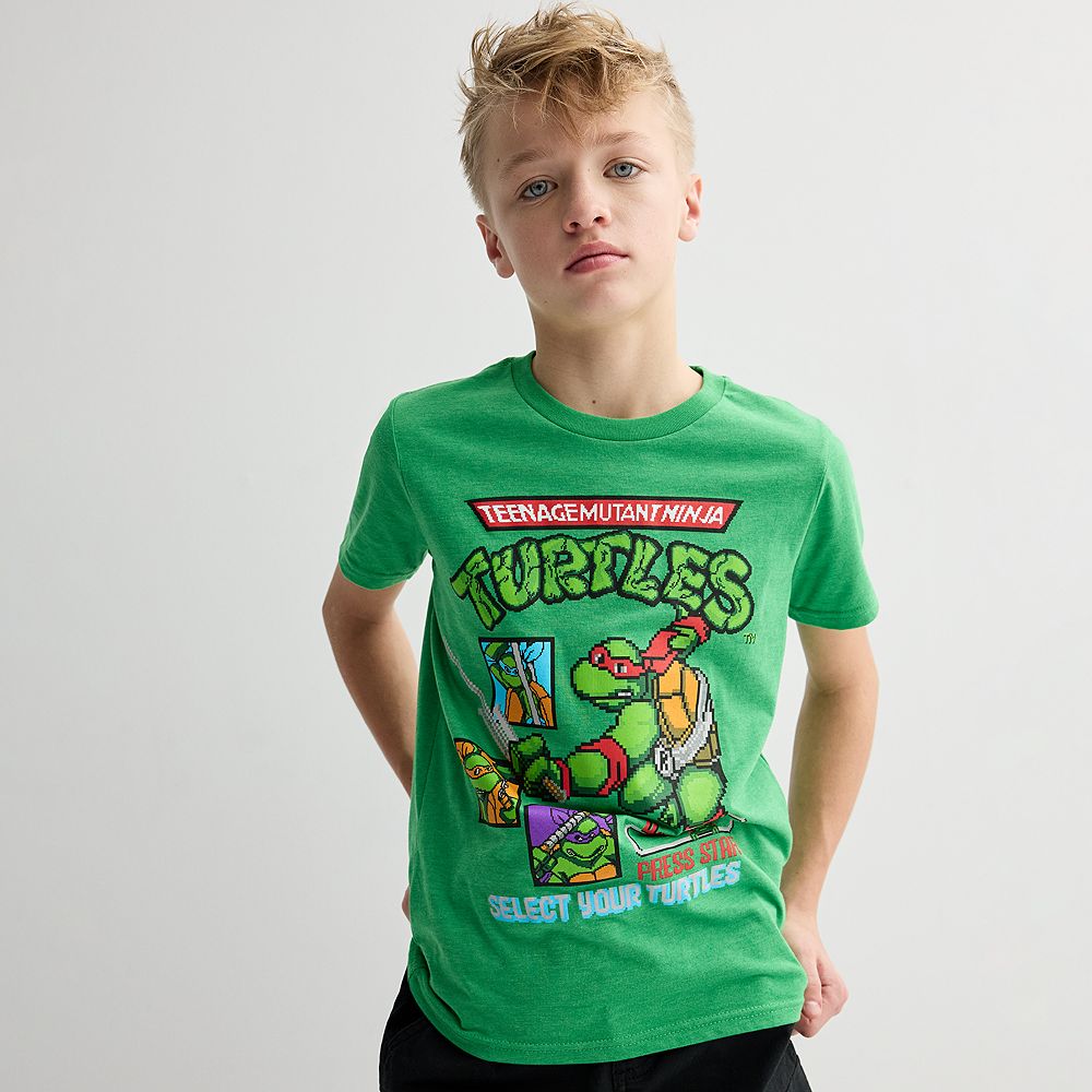 Boys 8-20 Nickelodeon Teenage Mutant Ninja Turtles Press Start Select ...